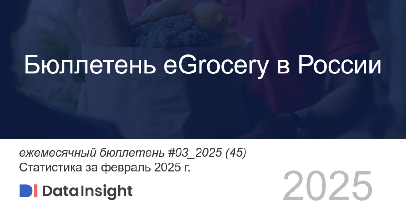 Выпуск eGrocery бюллетеня апрель 2025 - маркетинговое исследование от агентства Data Insight